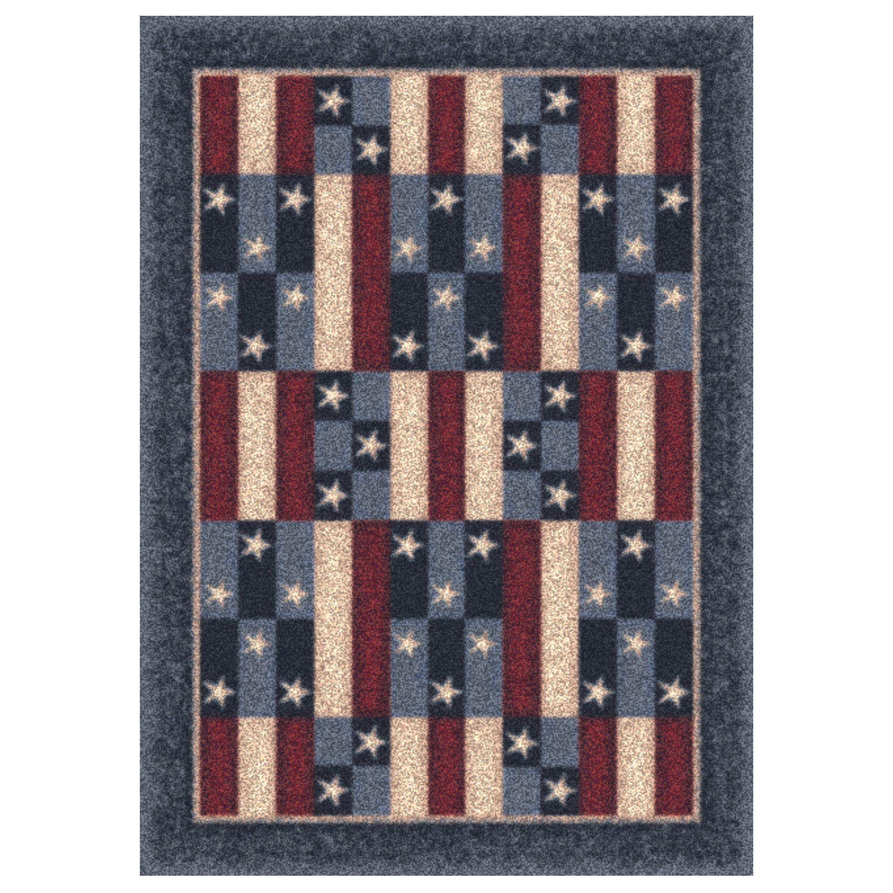 Milliken American Patchwork Patriotic Area Rug & Reviews | Wayfair