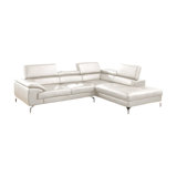 Latitude Run® Color Sectional Couch 2Pc Set Living Room Furniture Faux ...