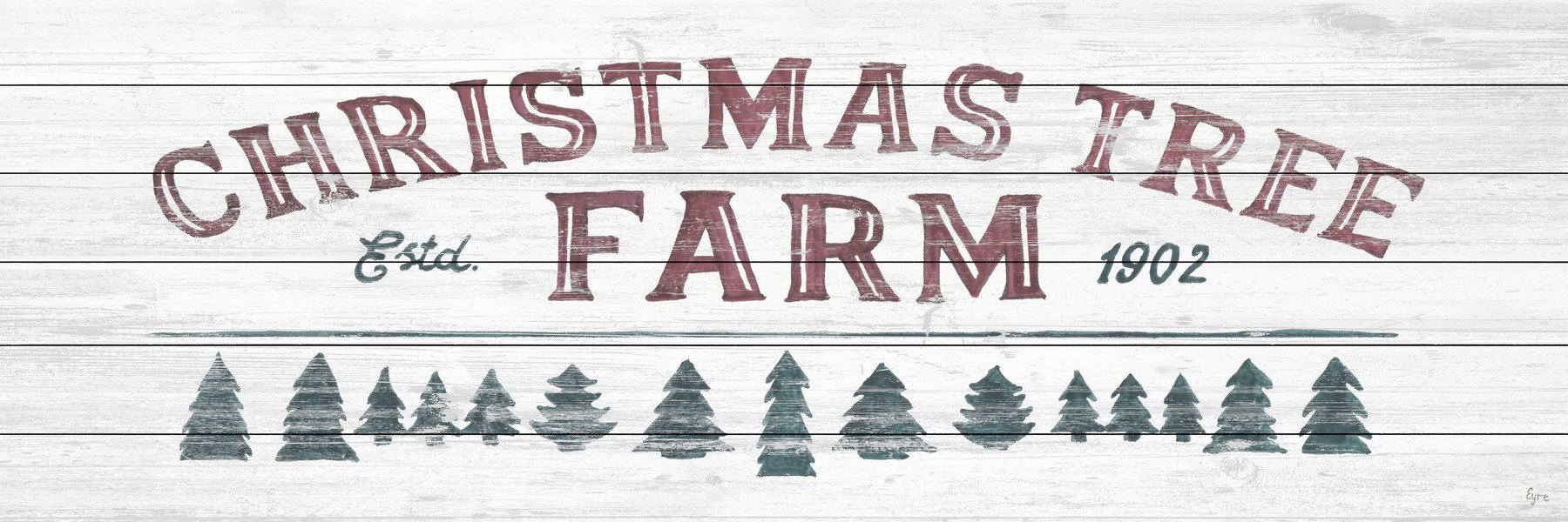 August Grove '1902 Christmas II' Watercolor Painting Print on Wood ...