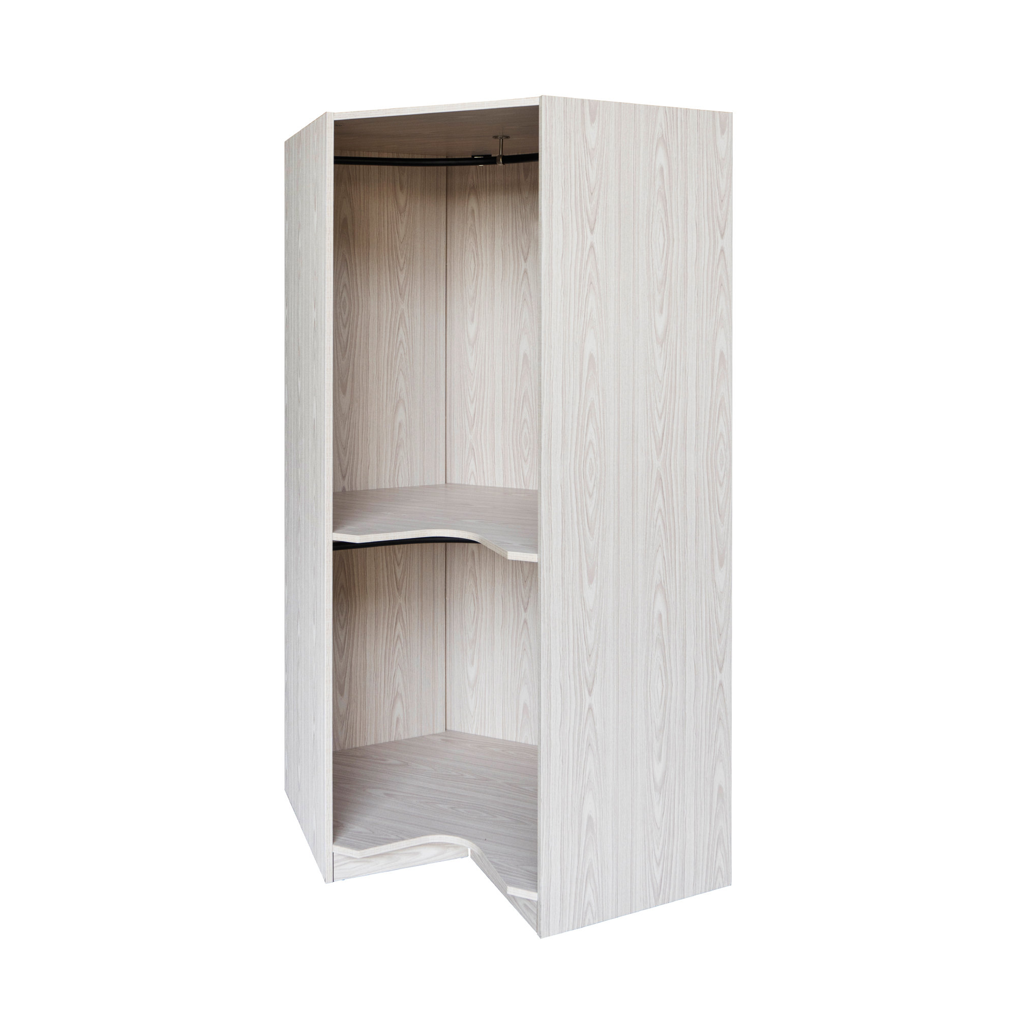 Latitude Run® Polygon Corner Wardrobe with Ample Storage Space, Perfect ...