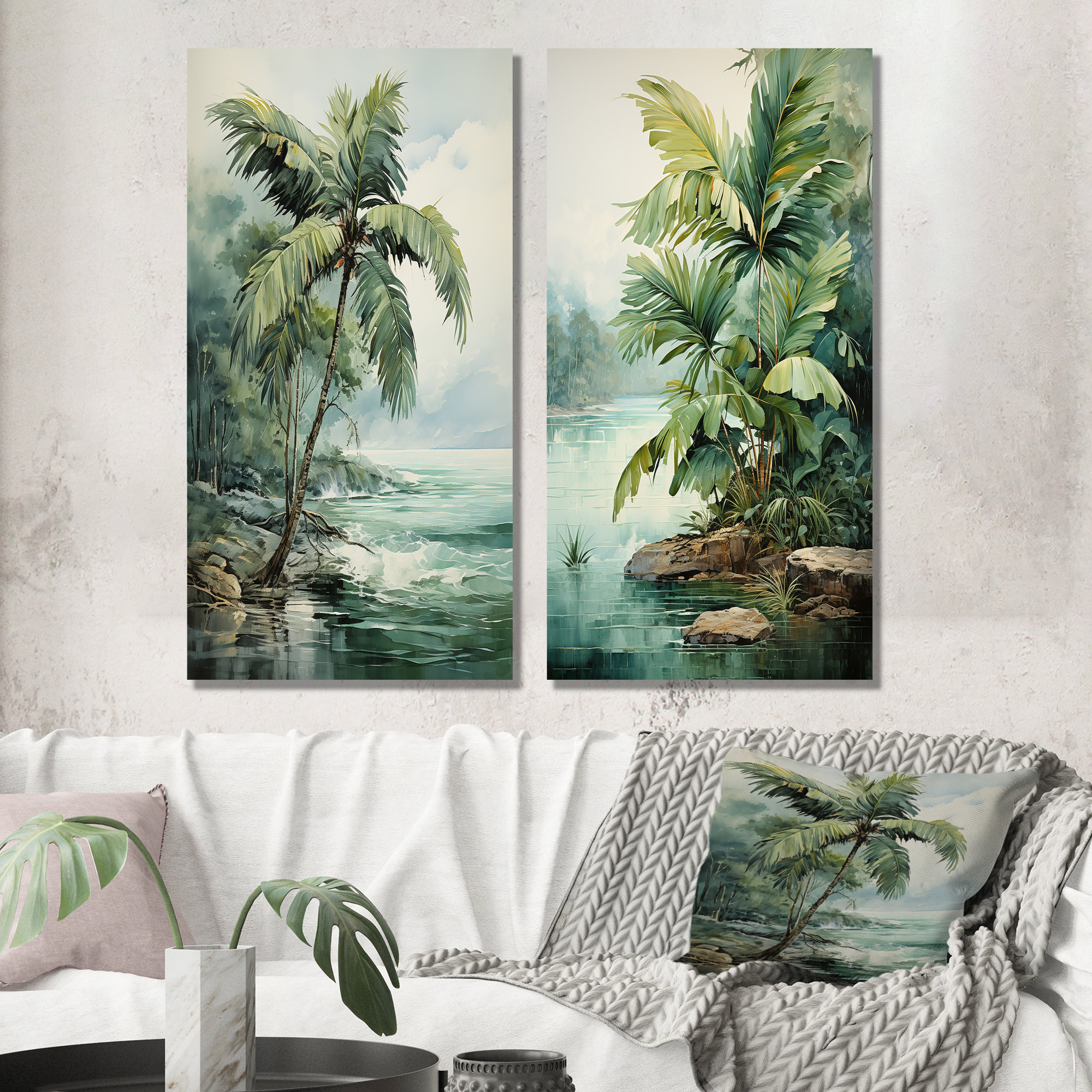 Bay Isle Home™ Beachside Palms Tranquility - Palms & Palm Trees Metal ...