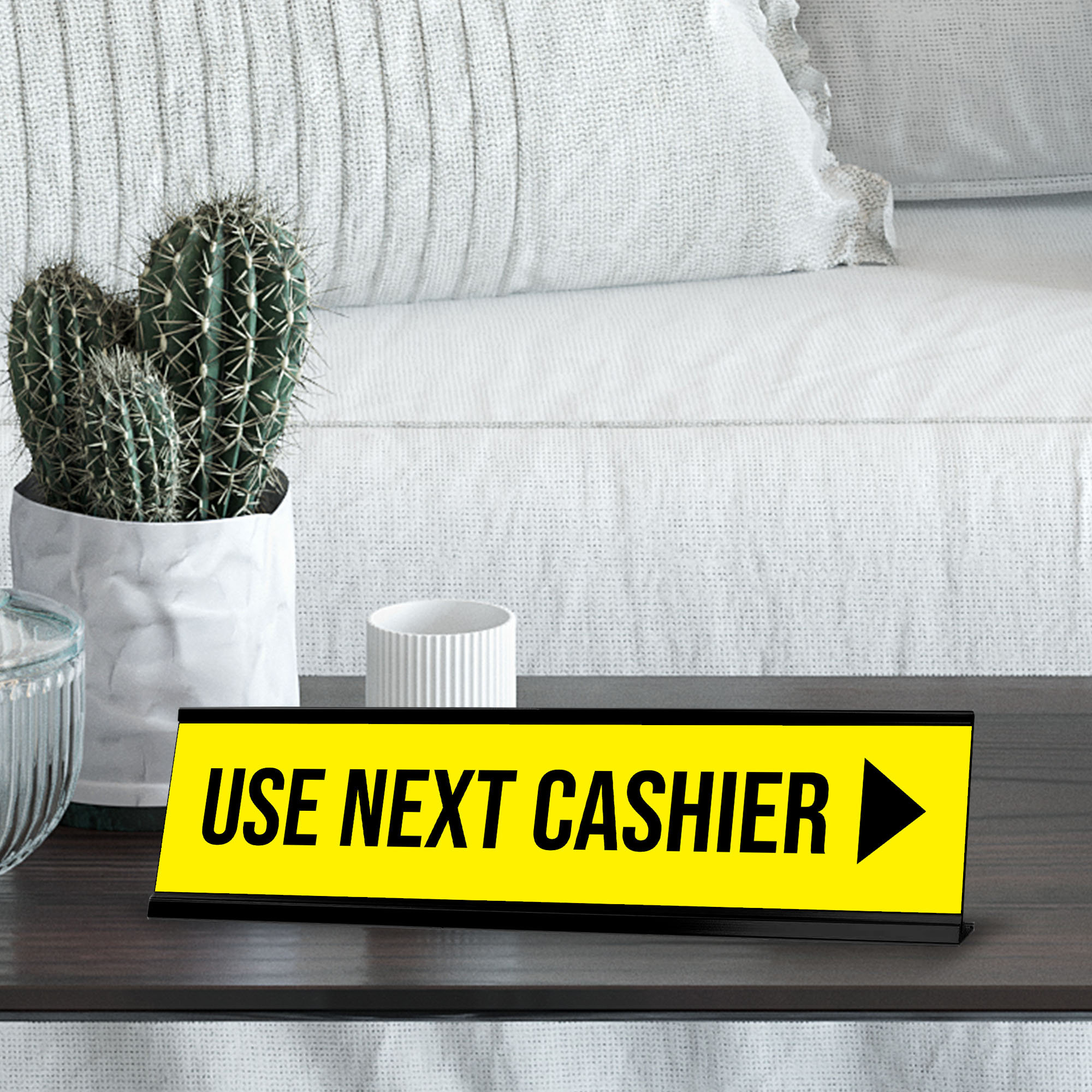 Signs ByLITA Use Next Cashier Desk Sign - Wayfair Canada