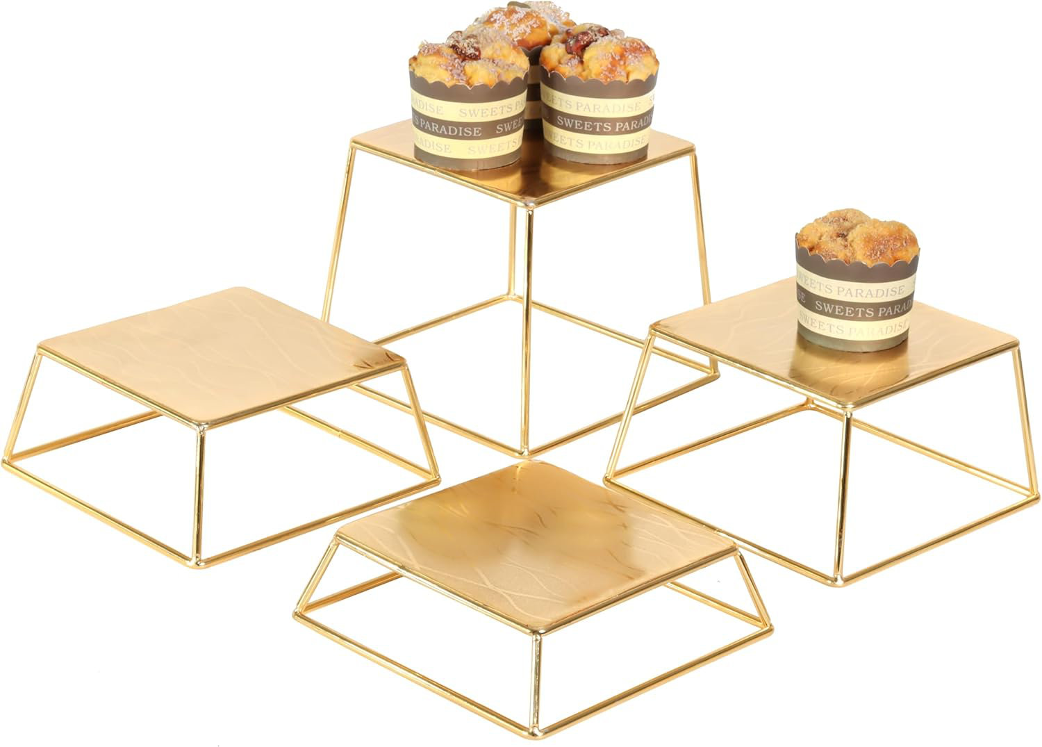 Everly Quinn Dessert Table Risers Display Stands Food Display Gold ...
