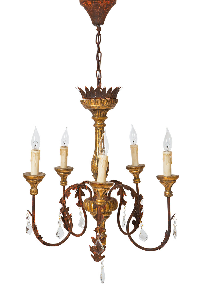 Manor Luxe Hearst 5-Light Candle Style Classic / Traditional Chandelier ...