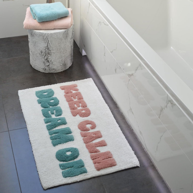17 Stories Keep Calm Dream On Slogan Bath Mat | Wayfair.co.uk