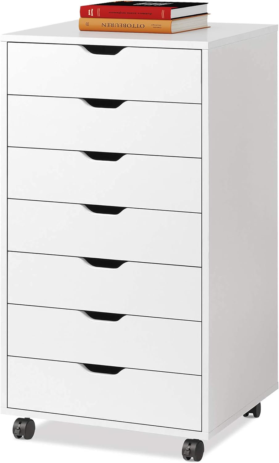 Hokku Designs Rintje 7 Drawer Storage Drawer with Locking Wheels | Wayfair