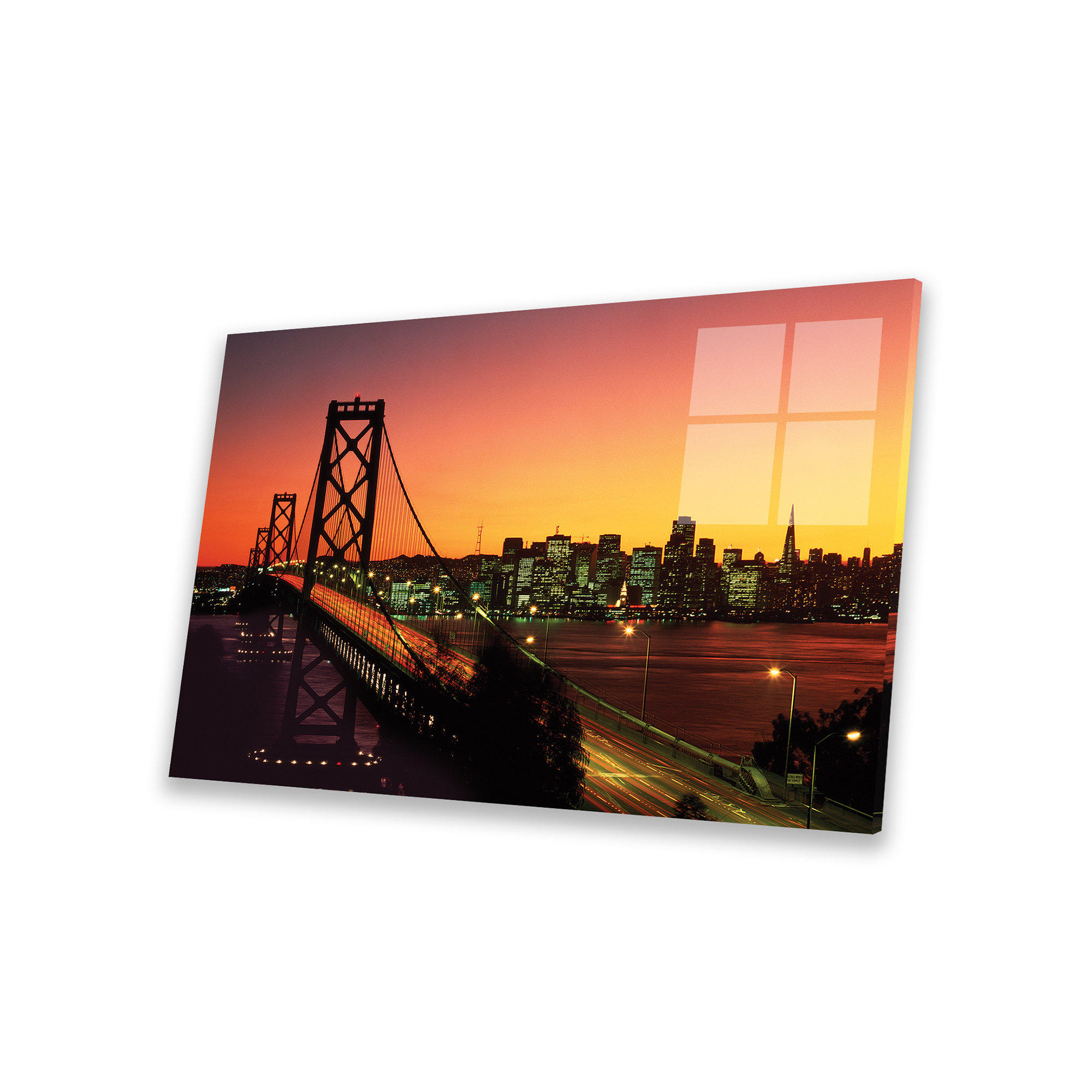 Ebern Designs 1980s Oakland Bay Bridge At Night San Francisco ...