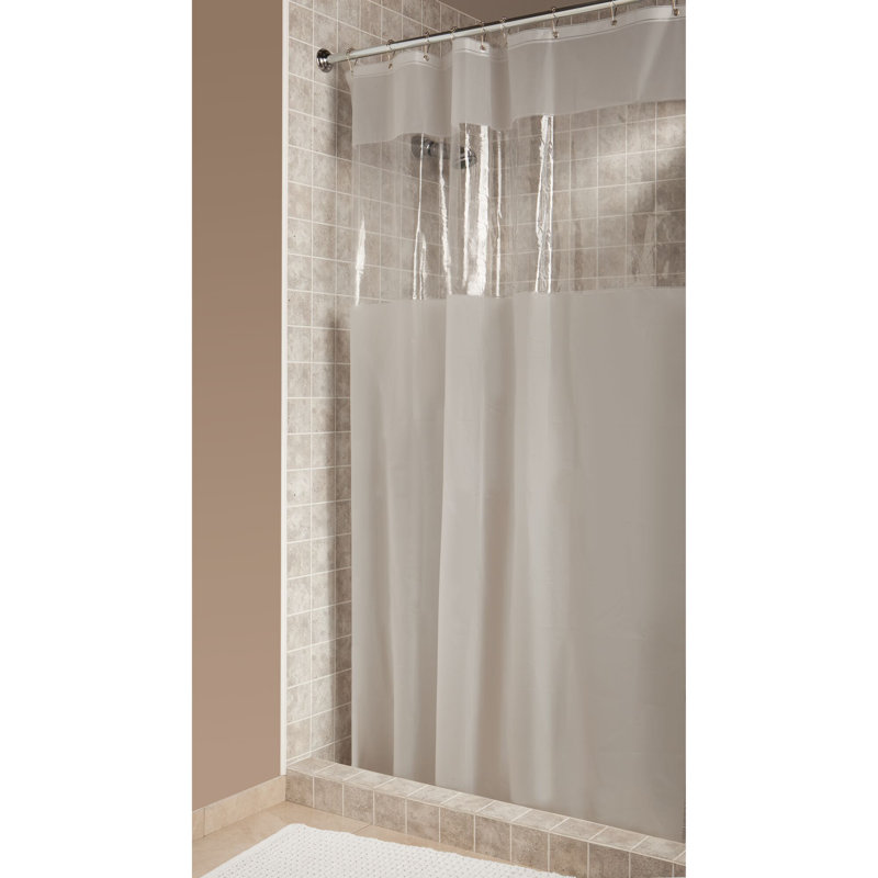 iDesign Hitchcock Vinyl Single Shower Curtain & Reviews | Wayfair