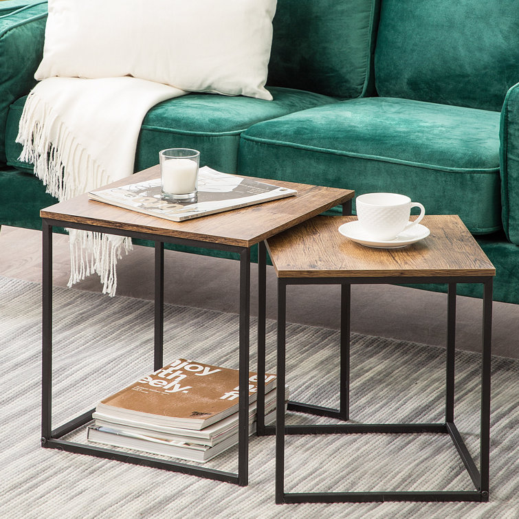 Latitude Run Tavon 2 Piece Nest of Tables | Wayfair.co.uk