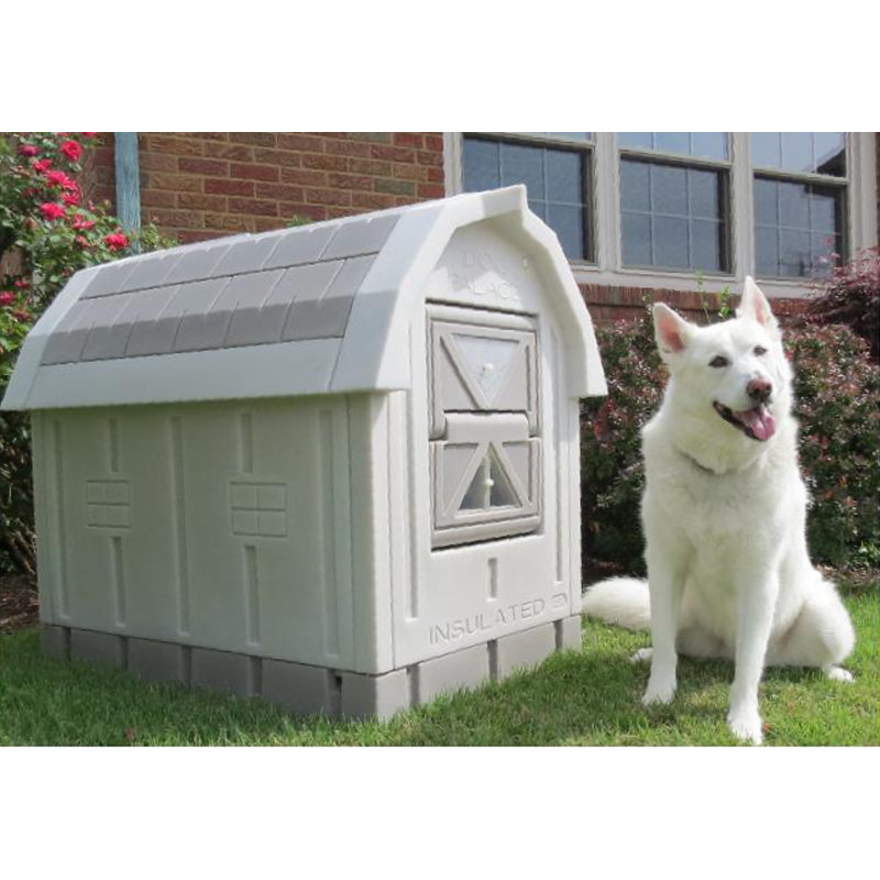 Dog Palace Premium Insulated Dog House Dog Palace & Reviews | Wayfair