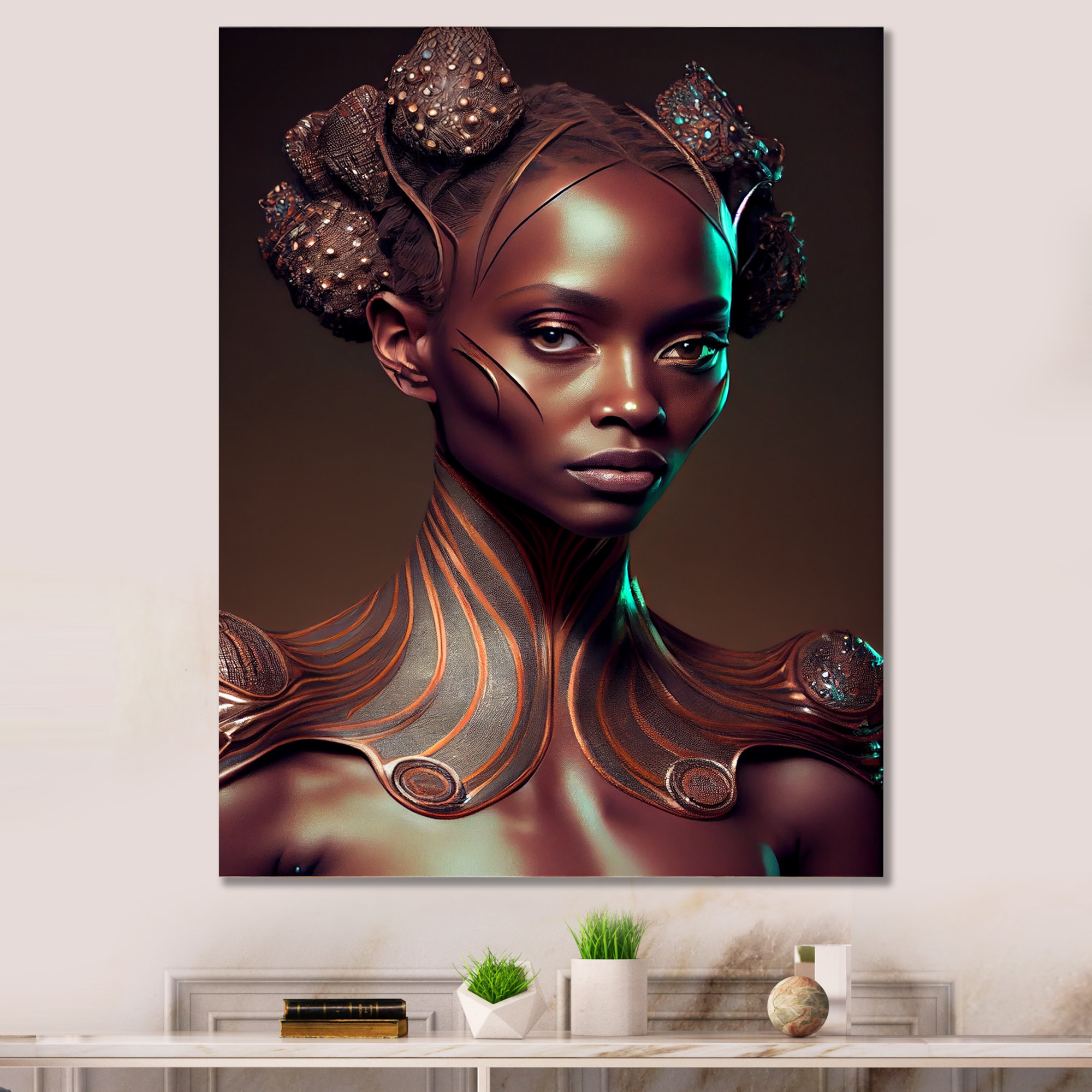 Dakota Fields Houchins Tribal African Woman III On Canvas Print | Wayfair