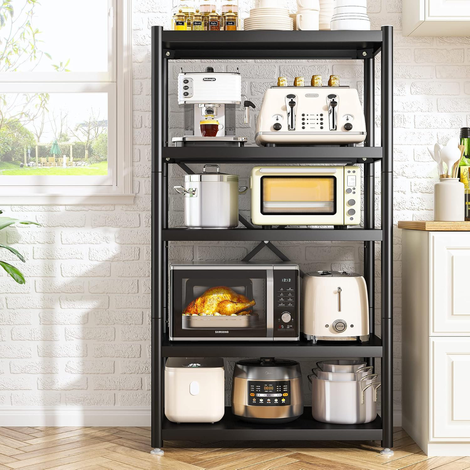 Rebrilliant 5-Tier Heavy Duty Metal Storage Shelves, 1158LBS Capacity ...