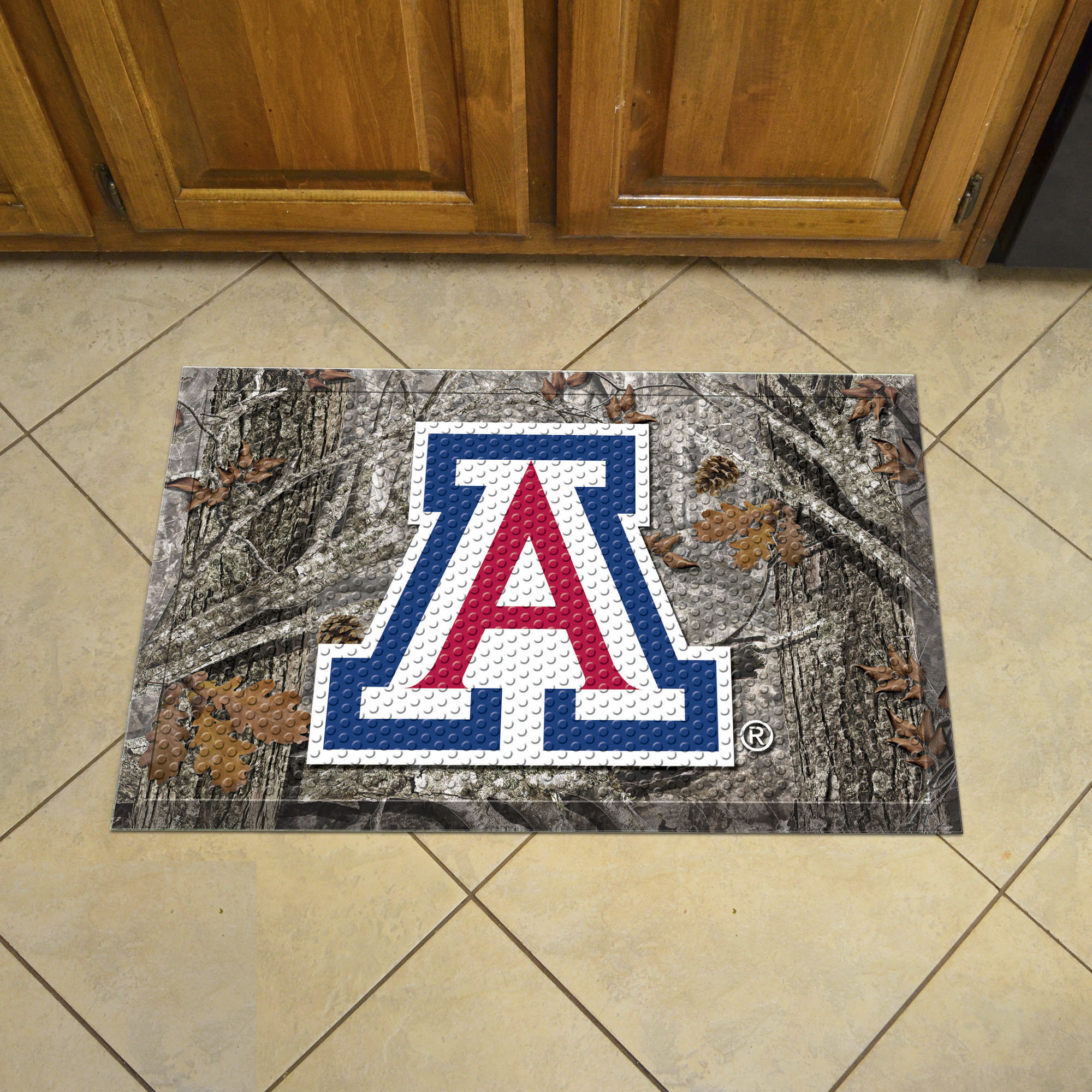 FANMATS Ingles University of Arizona 30 in. x 19 in. Non-Slip Outdoor ...