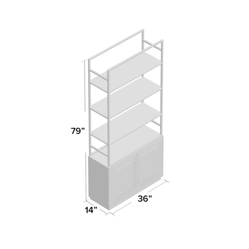 Joss & Main Orlo Storage Bookcase & Reviews | Wayfair