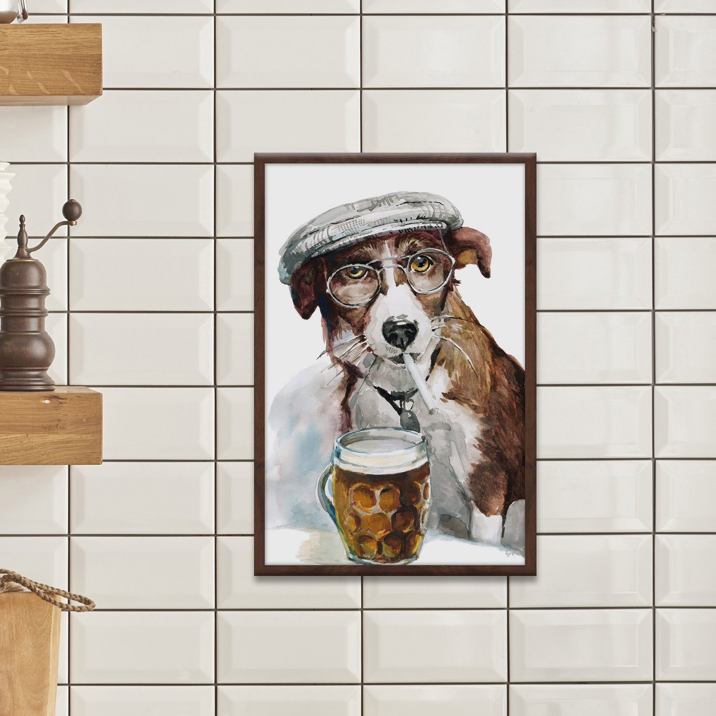 Latitude Run® French Dude by Eyre Tarney - Picture Frame Print ...