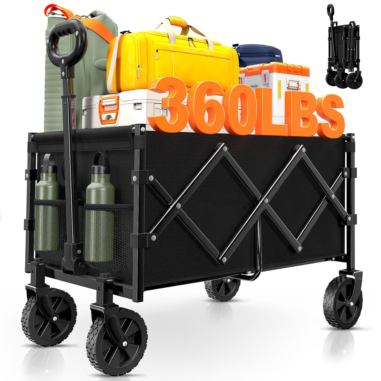 BEACHWATER POOL & SPA, LLC Collapsible Wagon Cart Foldable - Portable ...