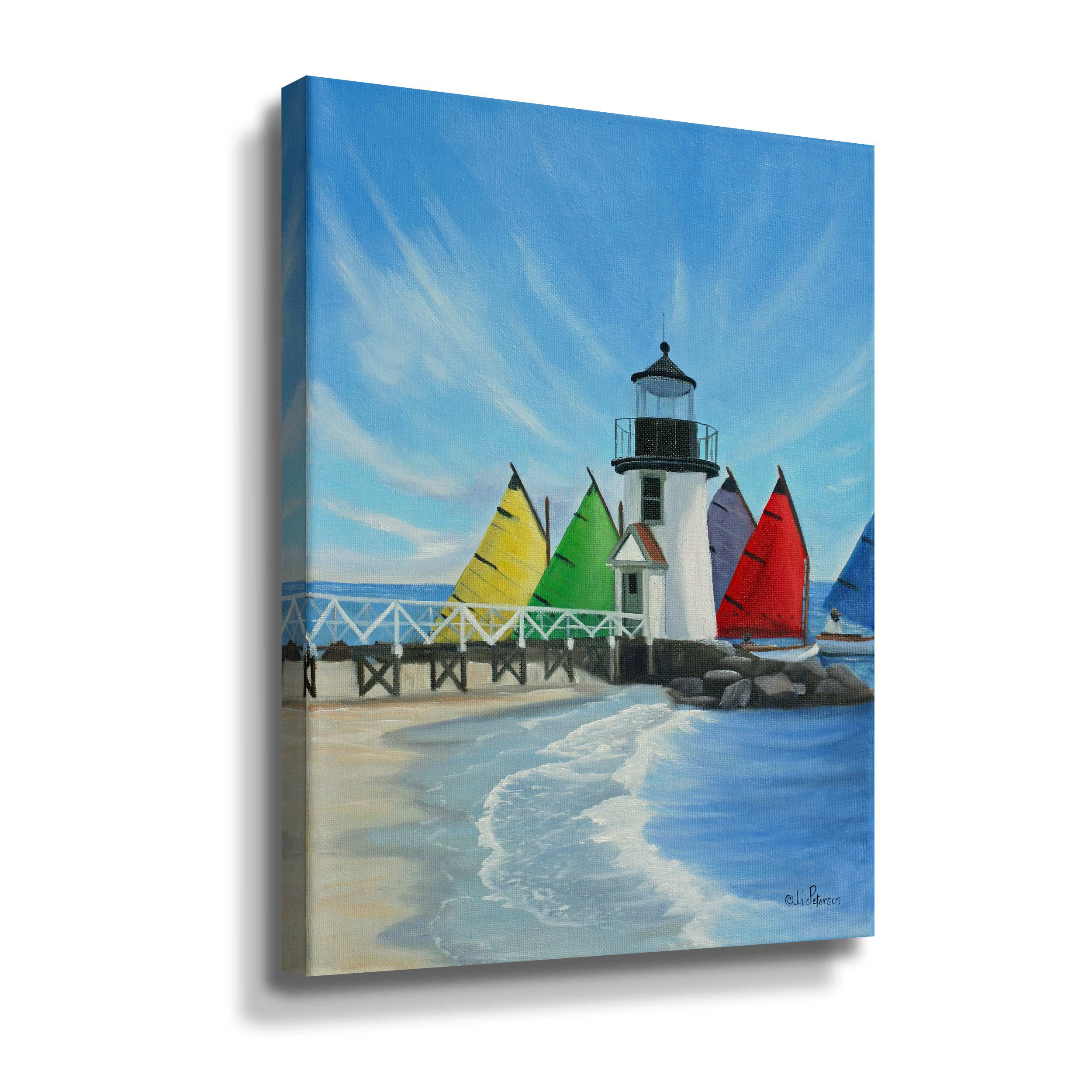 Breakwater Bay Brant Pt On Canvas by Julie Peterson Print | Wayfair