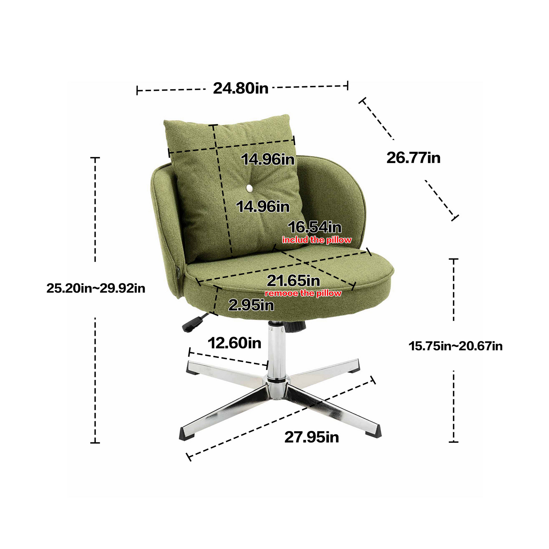 Mercer41 Terigio 25.59'' Wide Swivel Side Chair | Wayfair