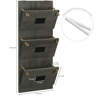 MY GIFT Erikson Wall 3-Slot Mail Organiser with Key Hooks and Mail ...