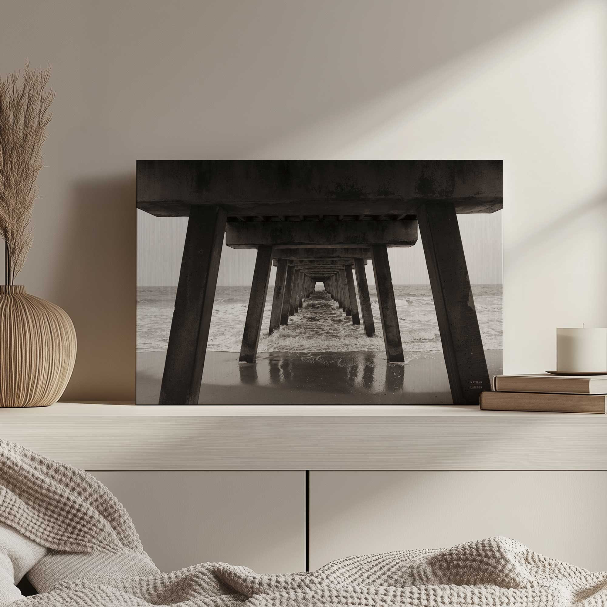 Breakwater Bay Atlantic Ocean Pier by Nathan Larson Canvas Art Print ...