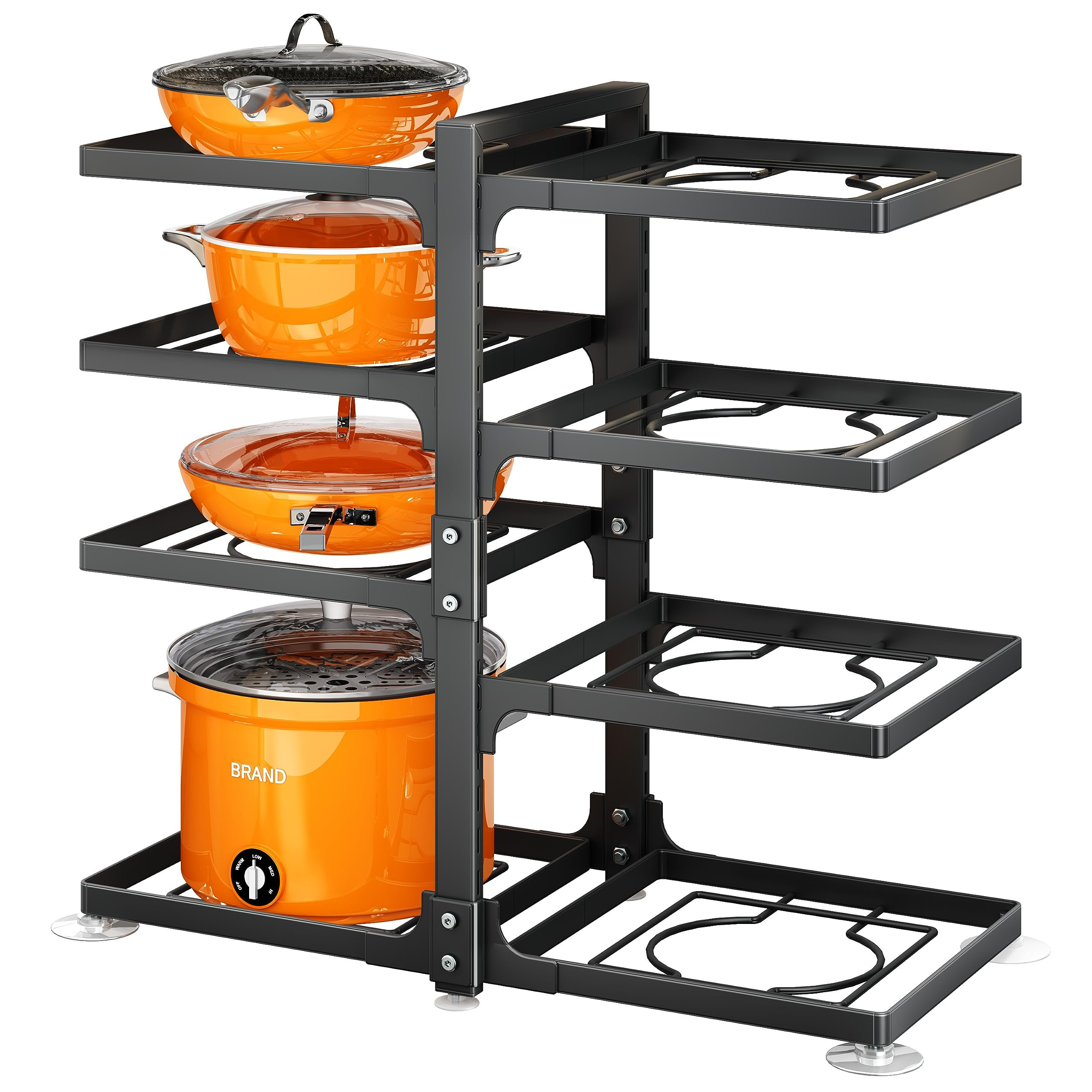 Prep & Savour Metal Rectangle Free Standing Pot Rack | Wayfair