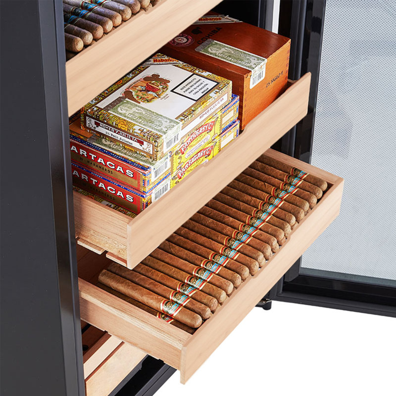 Kalamera 4.2 Cu. Ft. Cigar Cabinet Cooler Humidor With Built-in Heating ...