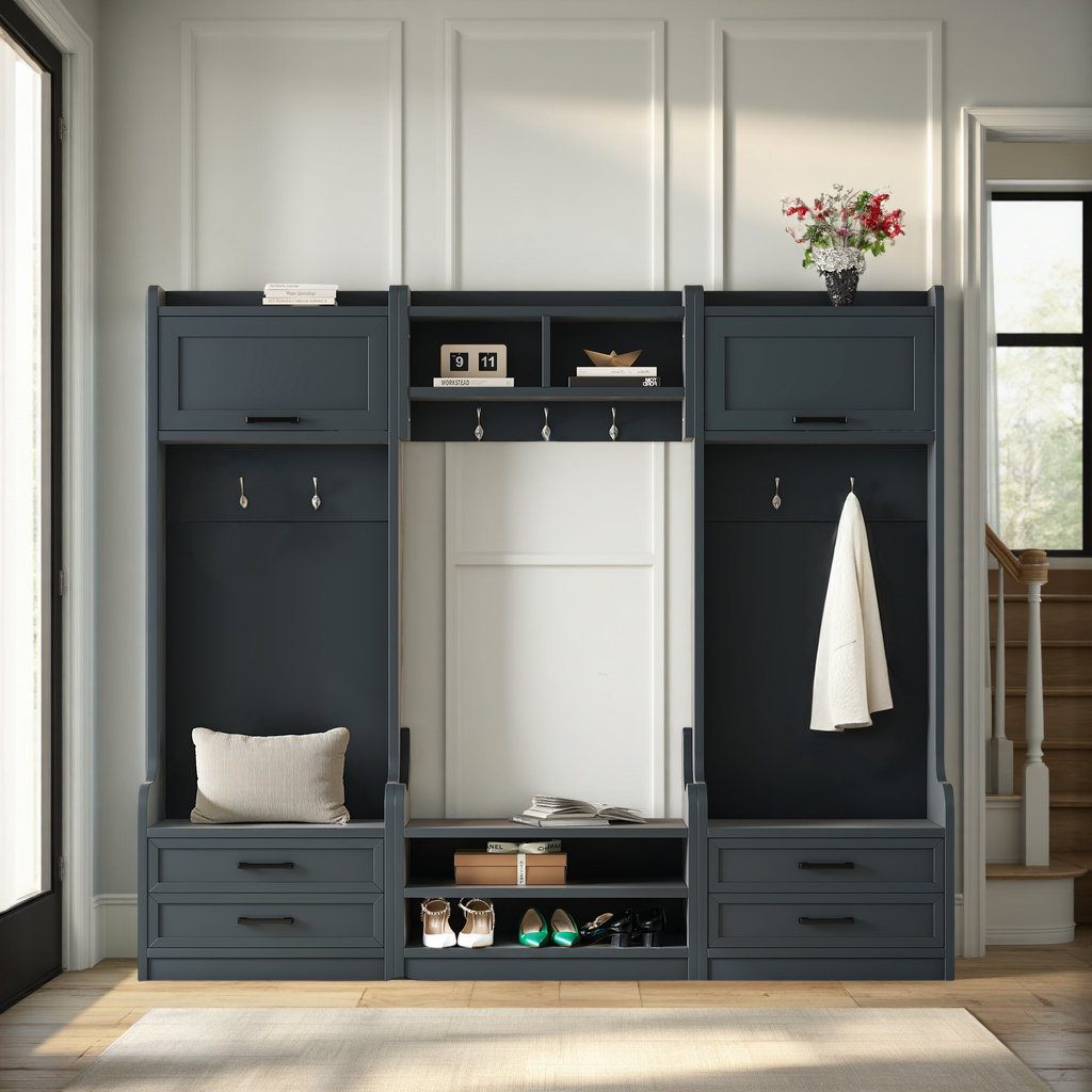 Red Barrel Studio® 70" Modular Hall Tree System 4-in-1 - Separate ...