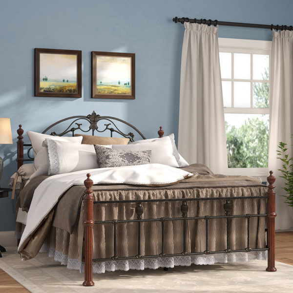 Three Posts™ Mariners Metal Slat Bed & Reviews | Wayfair