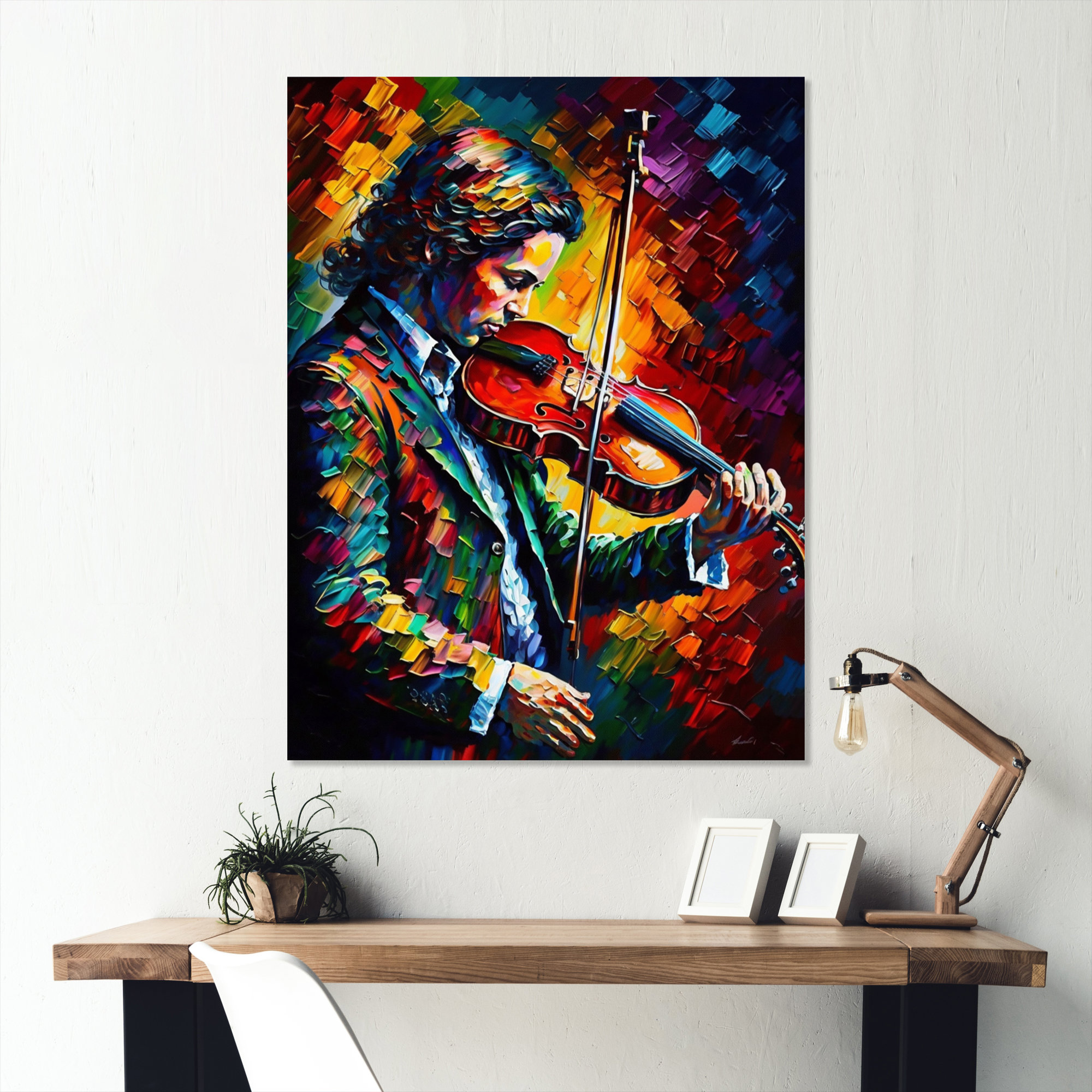 Red Barrel Studio Violin Player I - Music Metal Wall Décor - Wayfair Canada