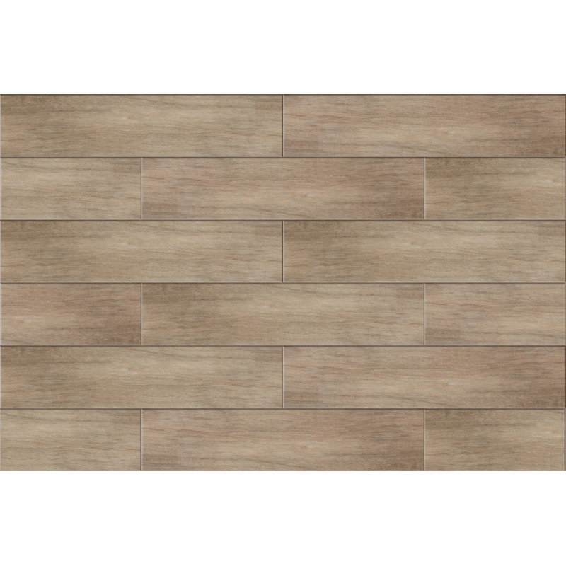 Stone & Tile Shoppe, Inc. 6" x 24" Porcelain Wood look Wall & Floor ...
