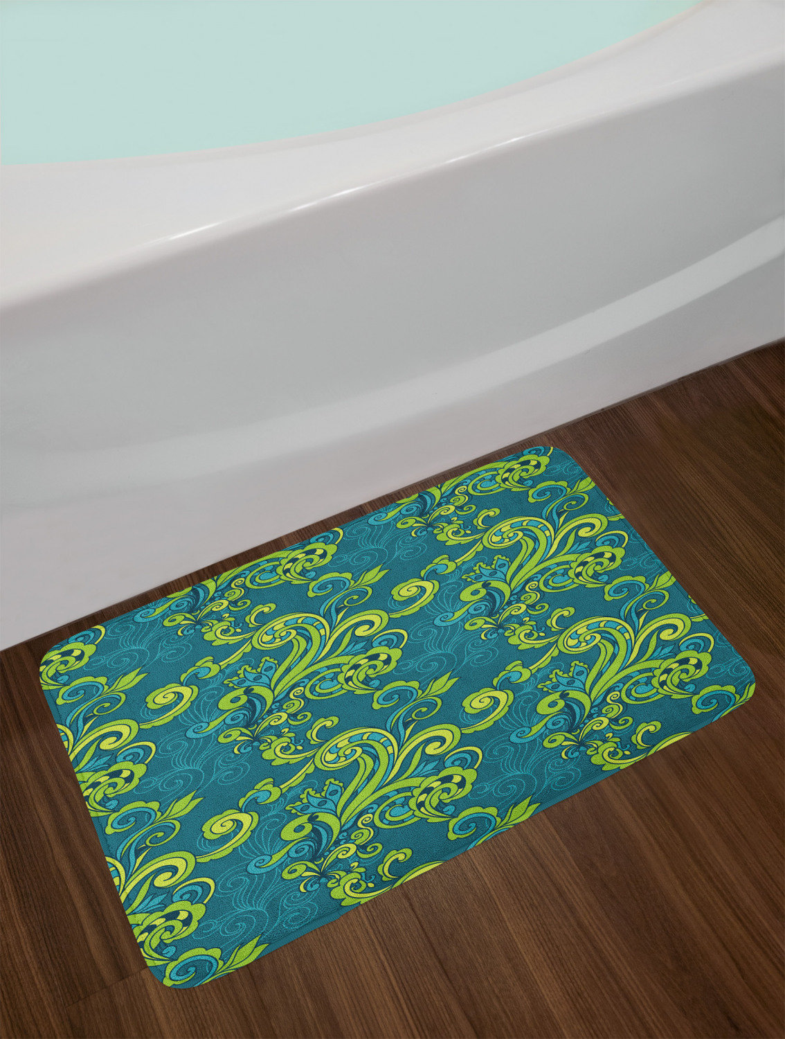 East Urban Home Floral Bath Rug | Wayfair