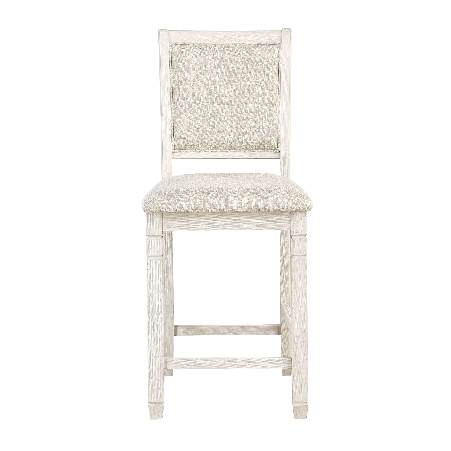 One Allium Way® Textured Upholstered Dining Chairs In Antique White ...