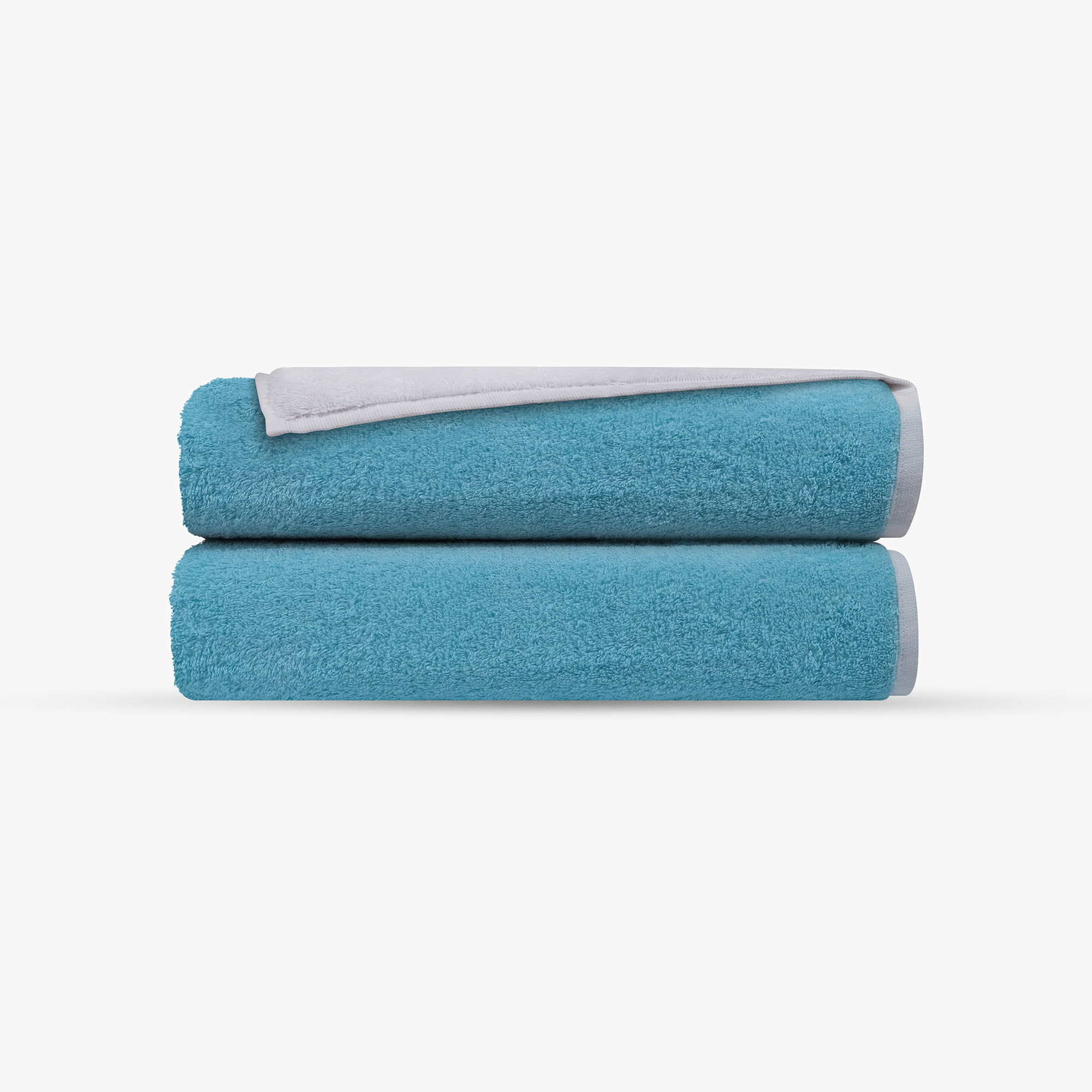 Latitude Run® Double Face 2 pcs Turkish Bath Towels Set | Wayfair
