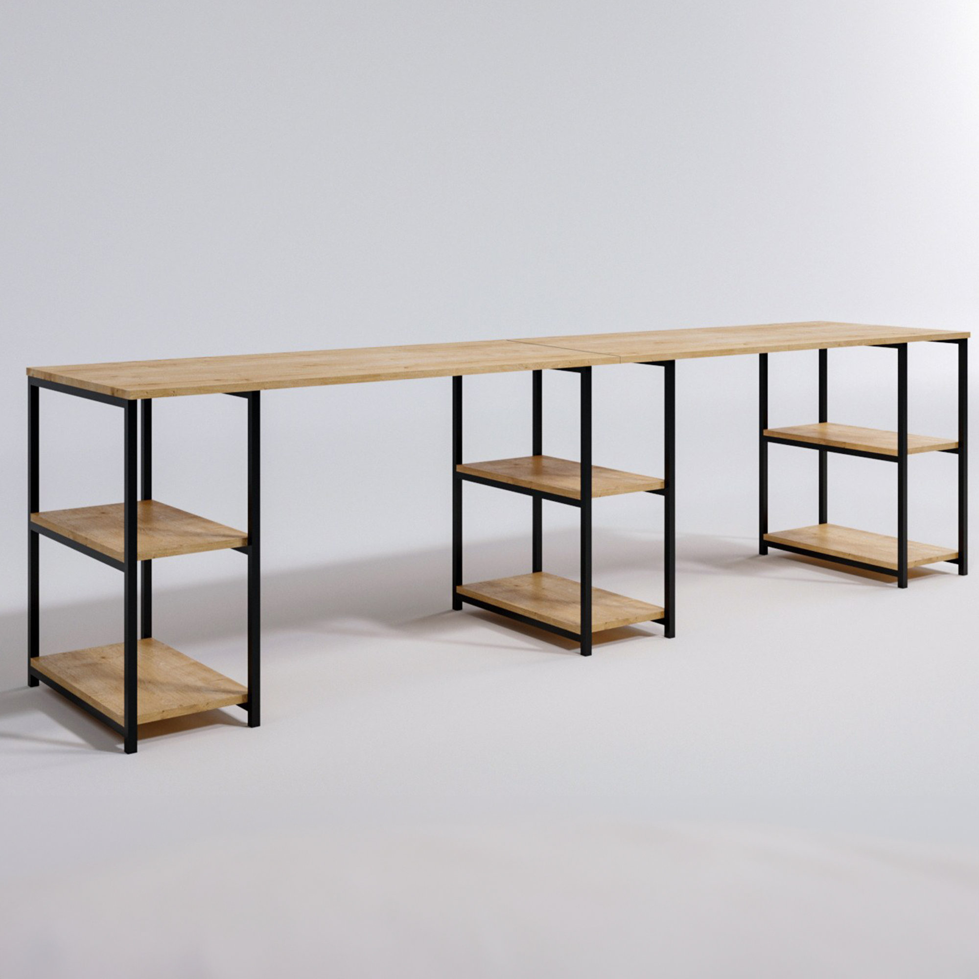 East Urban Home Metal Base Writing Desk | Wayfair