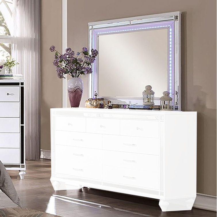 House of Hampton® Emmee Rectangle LED Dresser Mirror | Wayfair