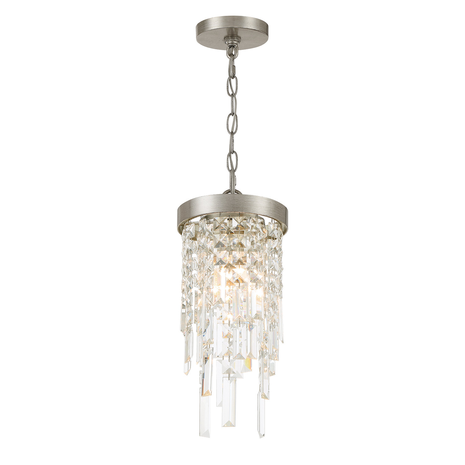 Rosdorf Park Alif 1 Light Antique Silver Mini Pendant | Wayfair