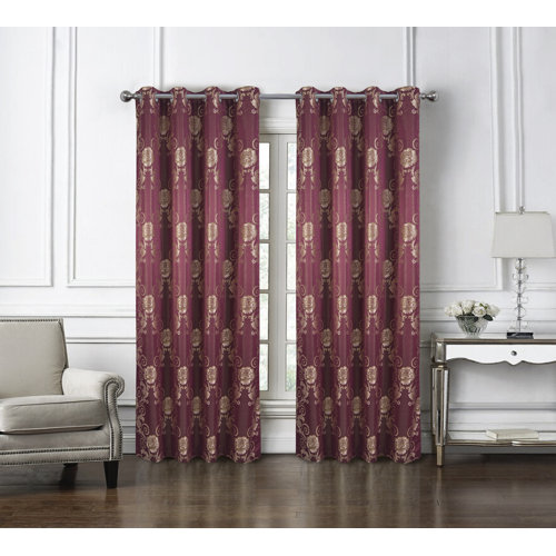 Red Barrel Studio® Polyester Semi-Sheer Curtains / Drapes Panel | Wayfair