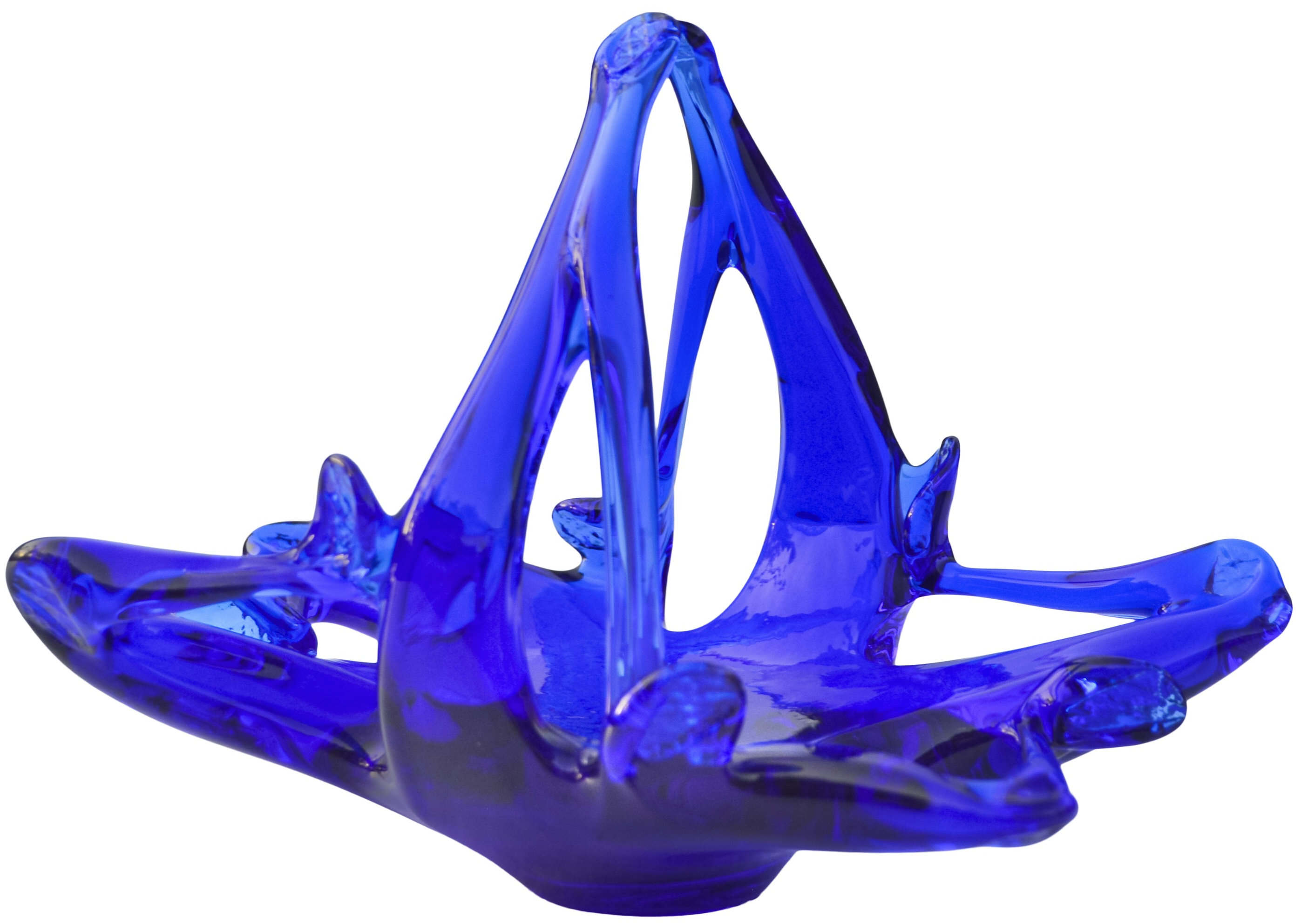 The Moroccan Room Mid 20th Century Handblown Cobalt Blue Art-glass ...