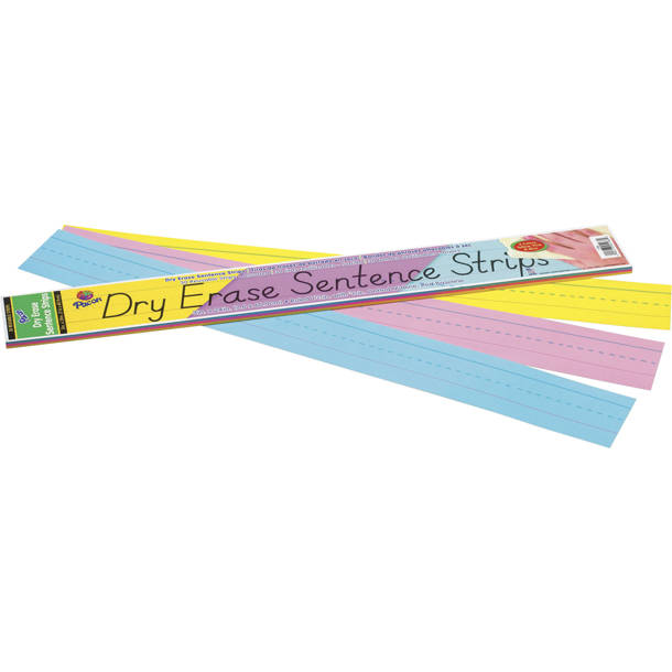 Pacon Creative Products Dry-Erase Sentence Strip (30 Per pack ...