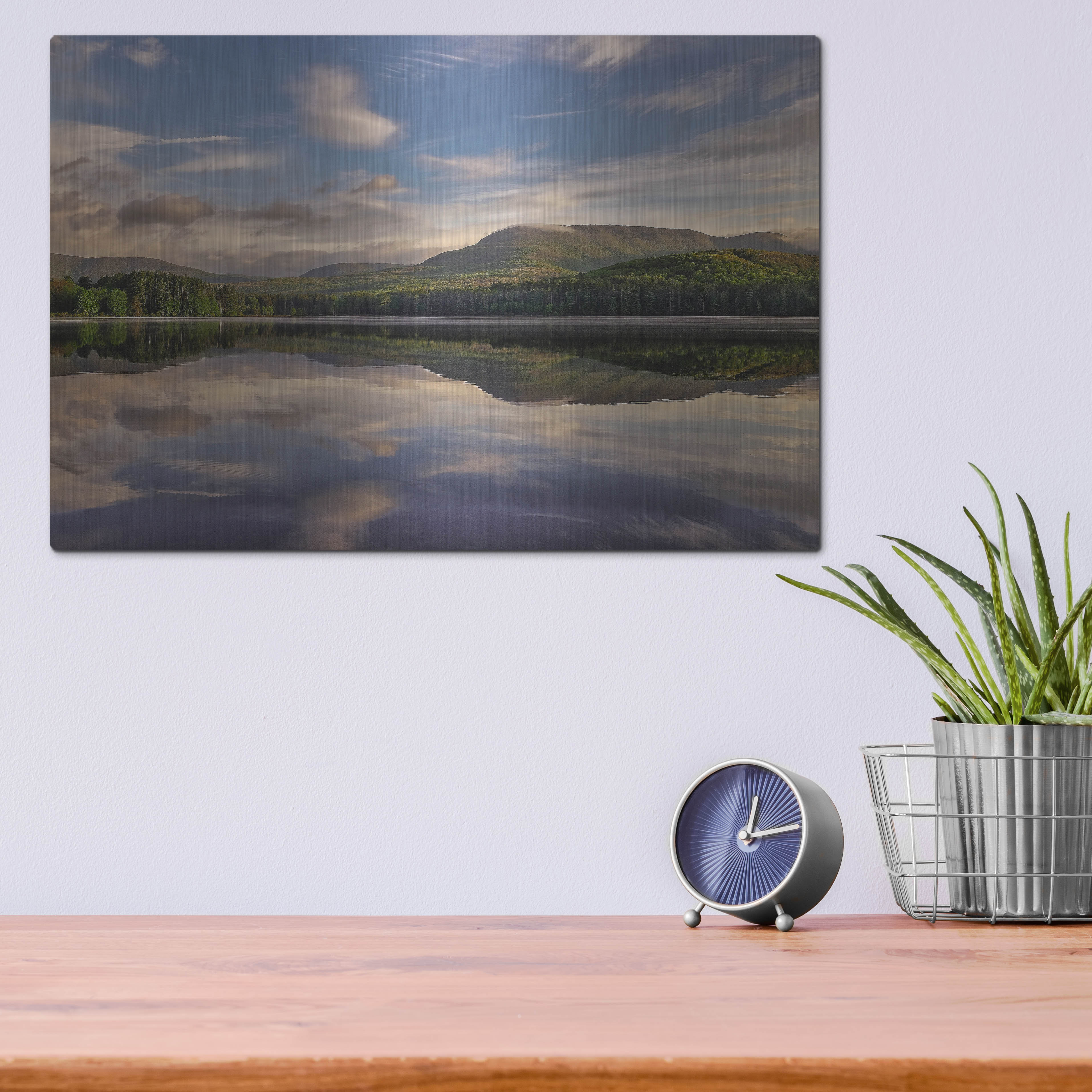 Millwood Pines Morning Cooper Lake' by Kelly Sinclair, Metal Wall Art ...