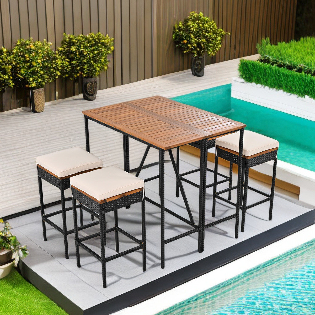 Hokku Designs Damboise Rectangular 4 - Person 43.3'' L Outdoor Standing ...