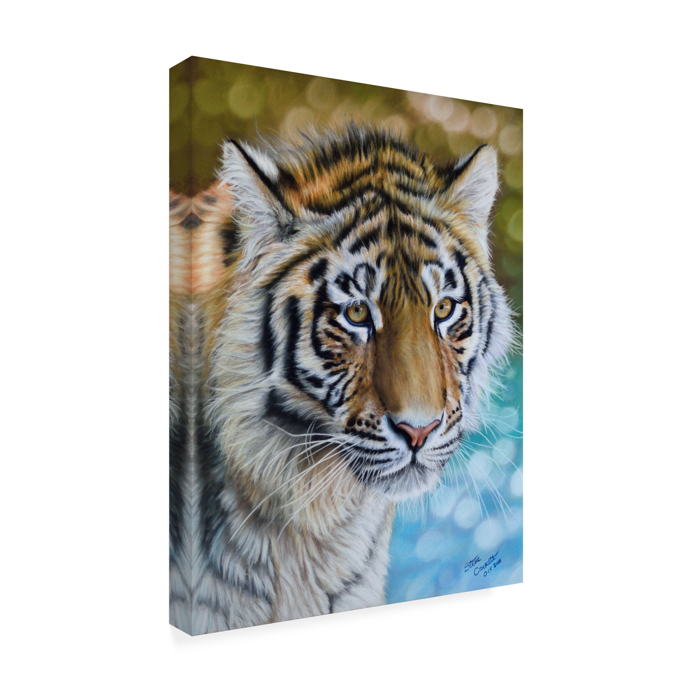 Ebern Designs Amur Tiger On Canvas by Steve Crockett Canvas Art | Wayfair