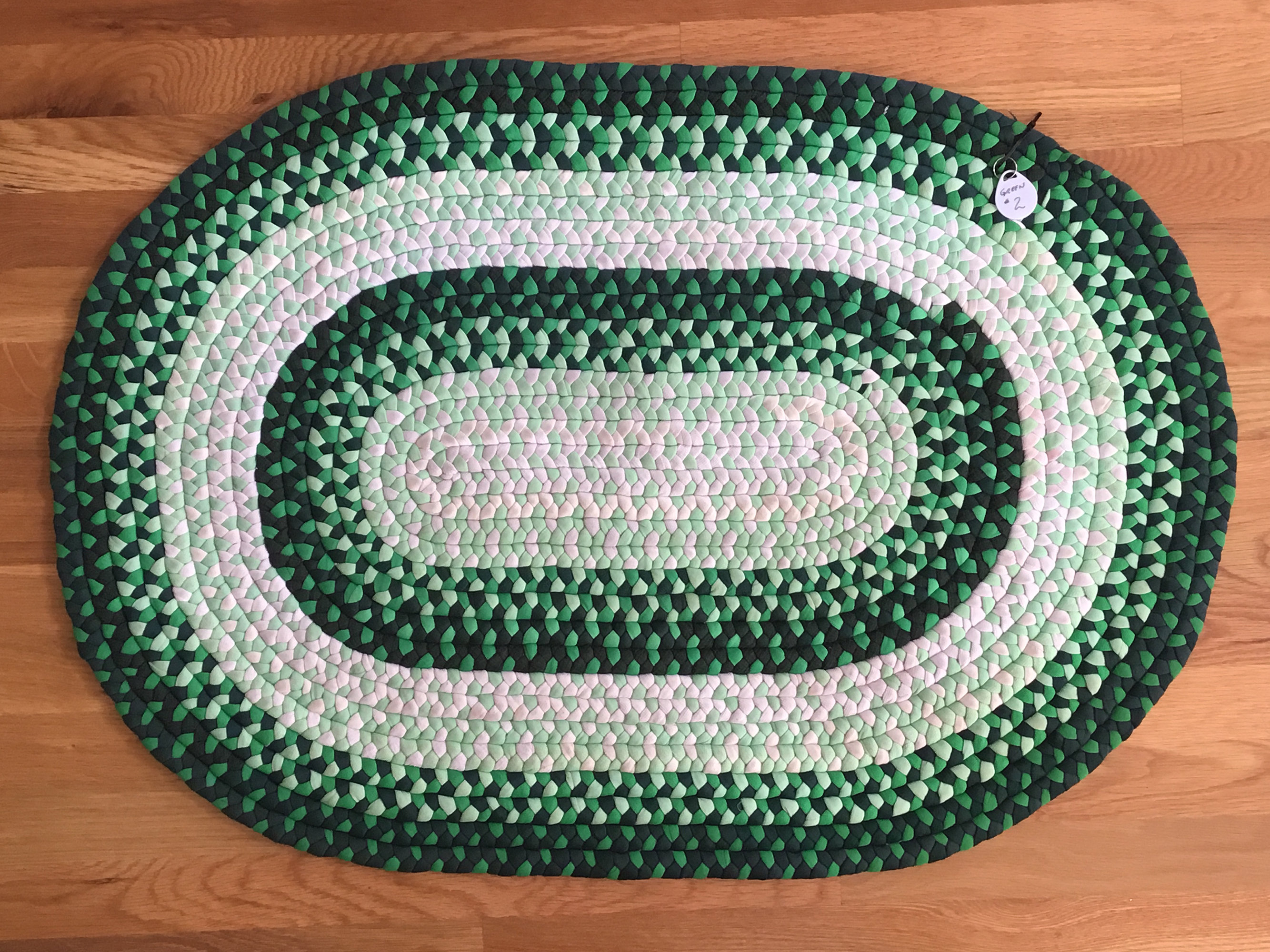 August Grove® Oval Lakemont Hand Braided Green Area Rug | Wayfair
