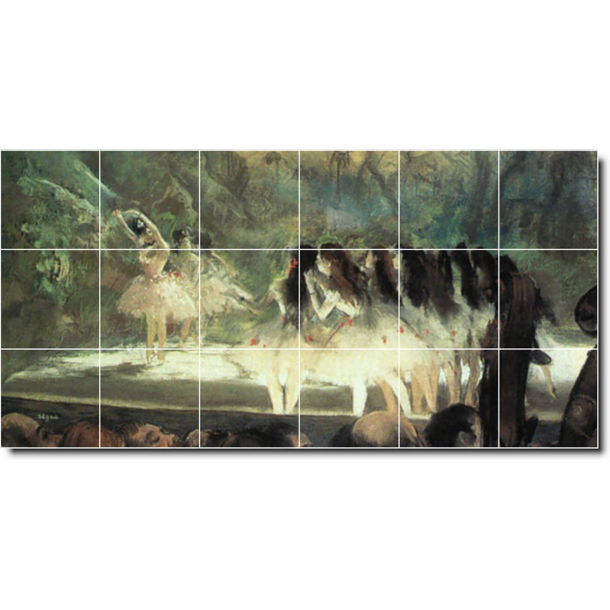 Picture-Tiles.com 72" x 36" Ceramic Painting Decorative Mural Tile 12 ...