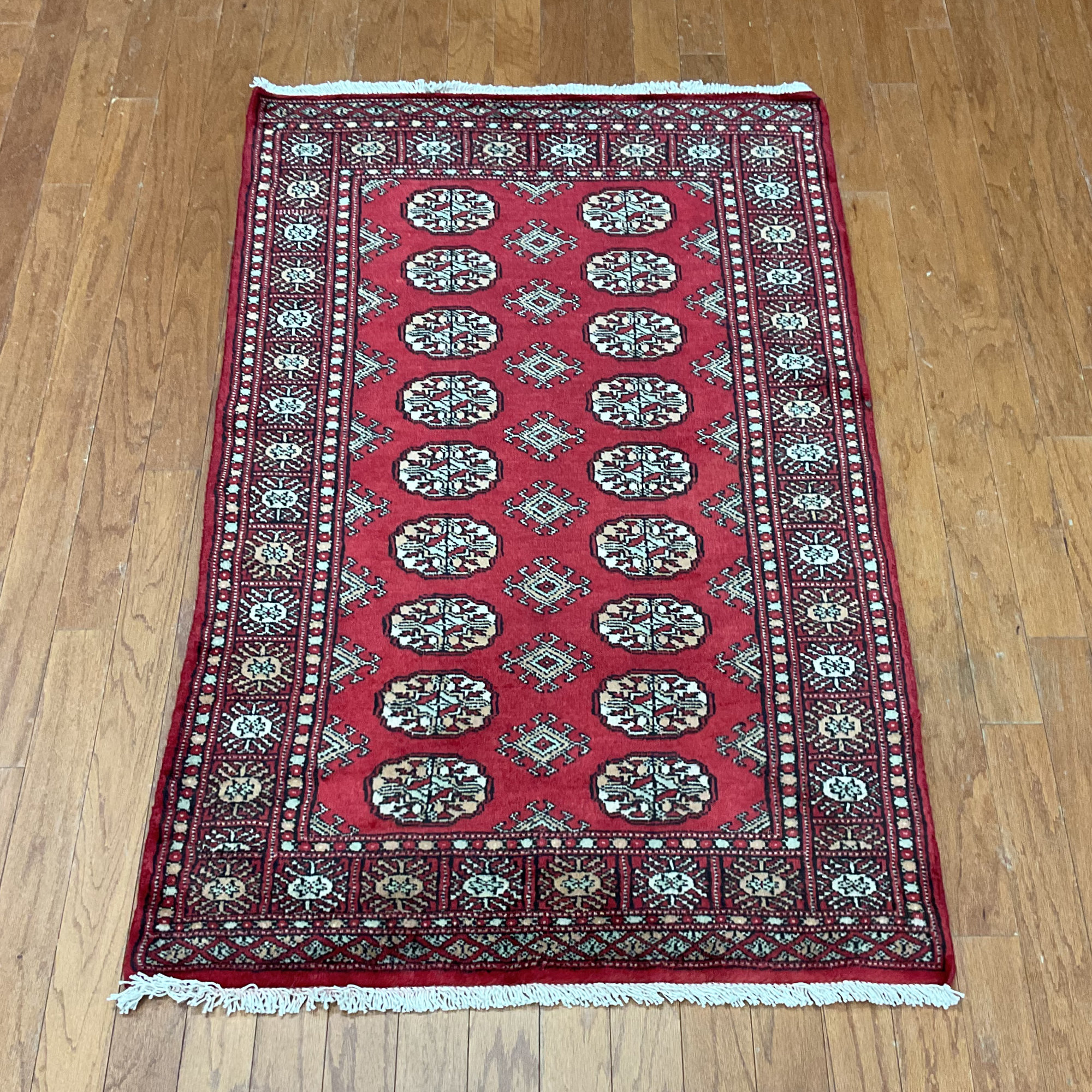 Bungalow Rose Handmade Bokhara Wool Rug | Wayfair