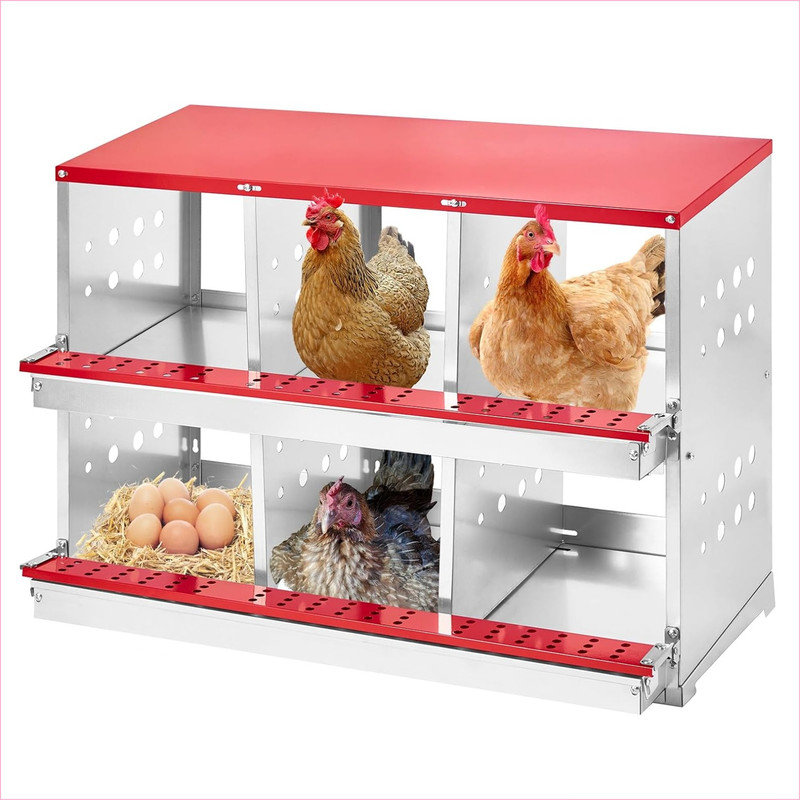 Tucker Murphy Pet™ Chicken Nesting Box, Metal Nesting Box For Laying ...