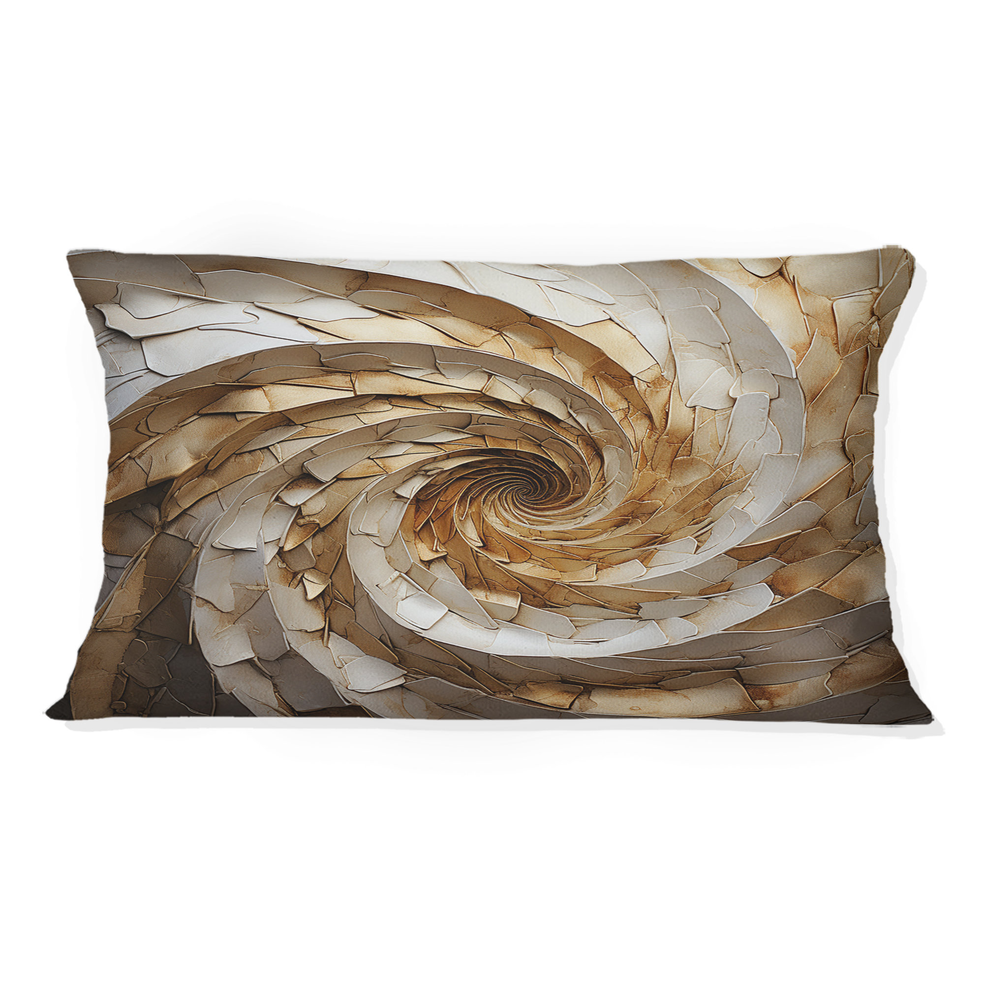Design Art Beige Minimalism Spiral Potteries I - Abstract Spirals ...