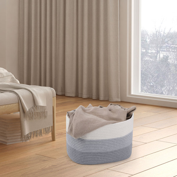 Latitude Run® Foldable Storage Cotton Basket Set & Reviews | Wayfair