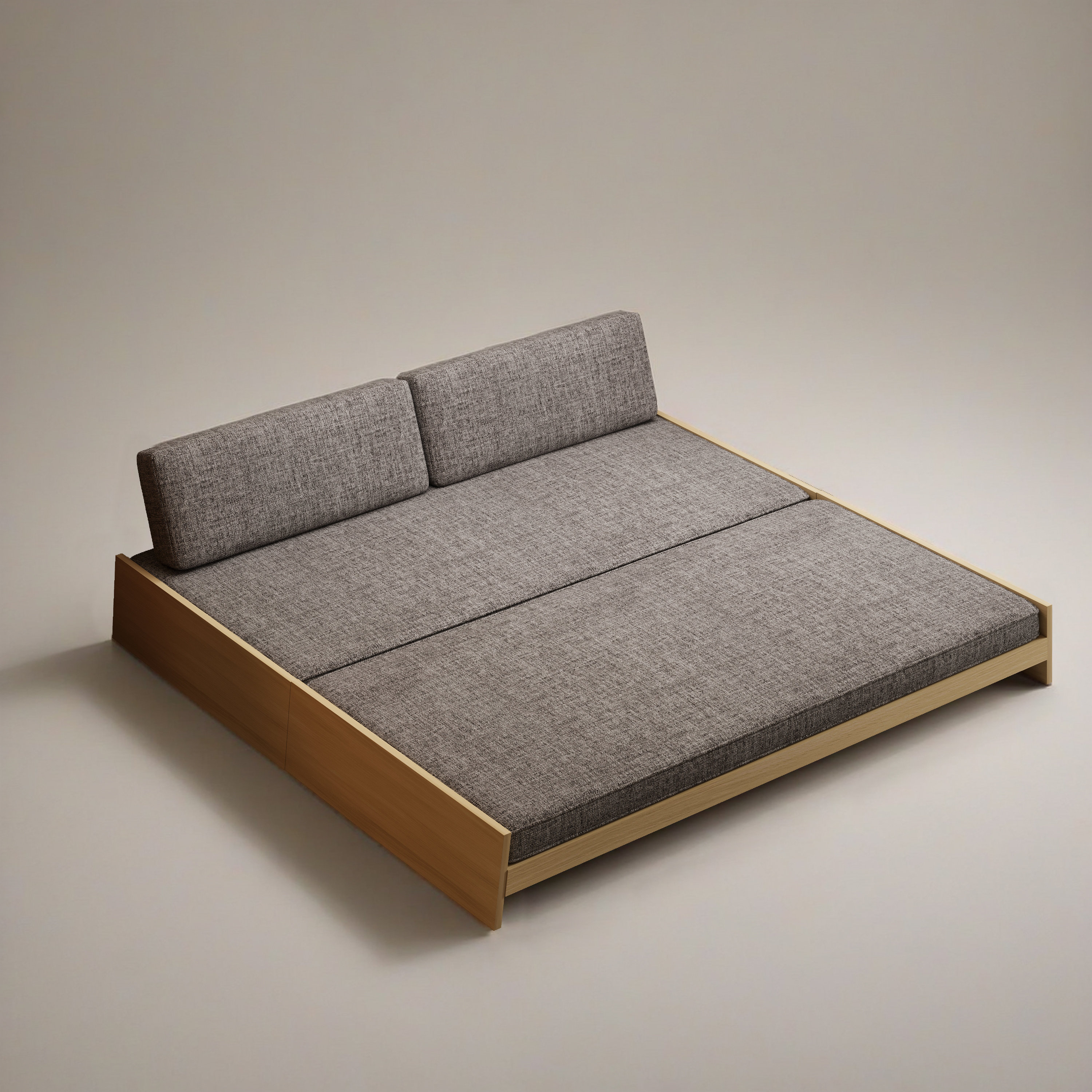Hokku Designs 84.25" Multifunctional Stackable Sofa Bed Space-Saving ...