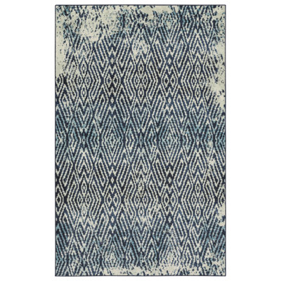 Union Rustic Geometric Tufted Navy Area Rug & Reviews | Wayfair